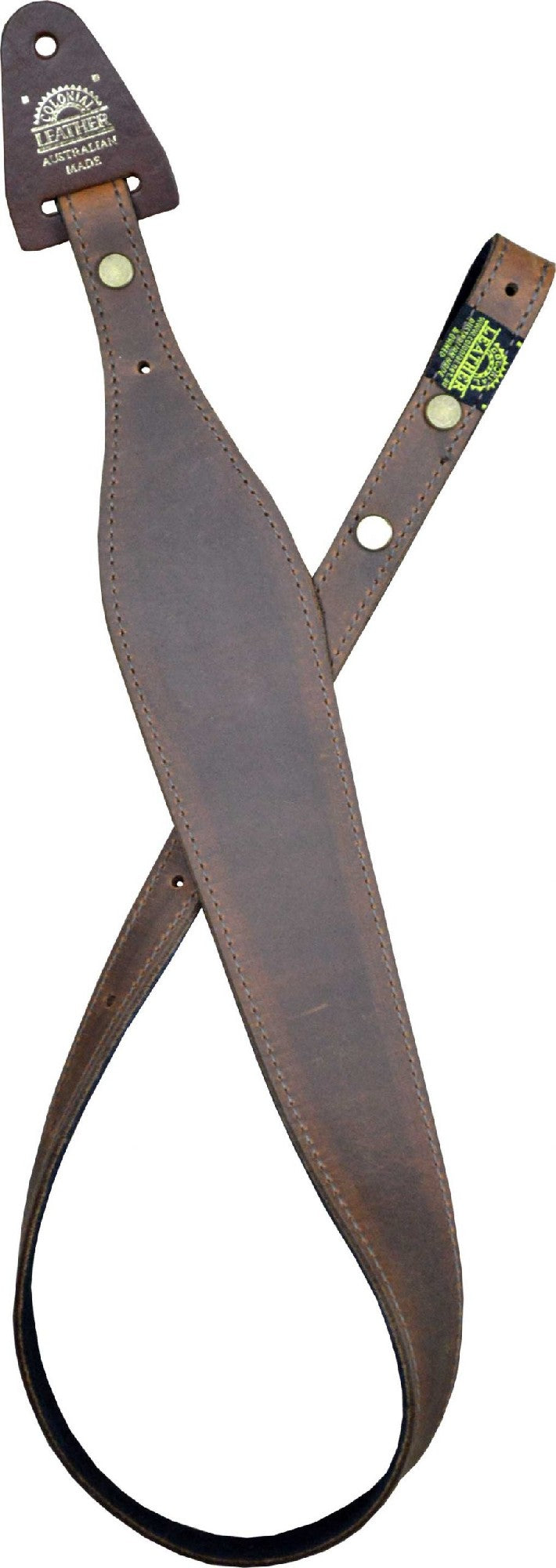 COLONIAL LEATHER TAPERED SUEDE BACKED COWHIDE SLING 60MM BROWN ...